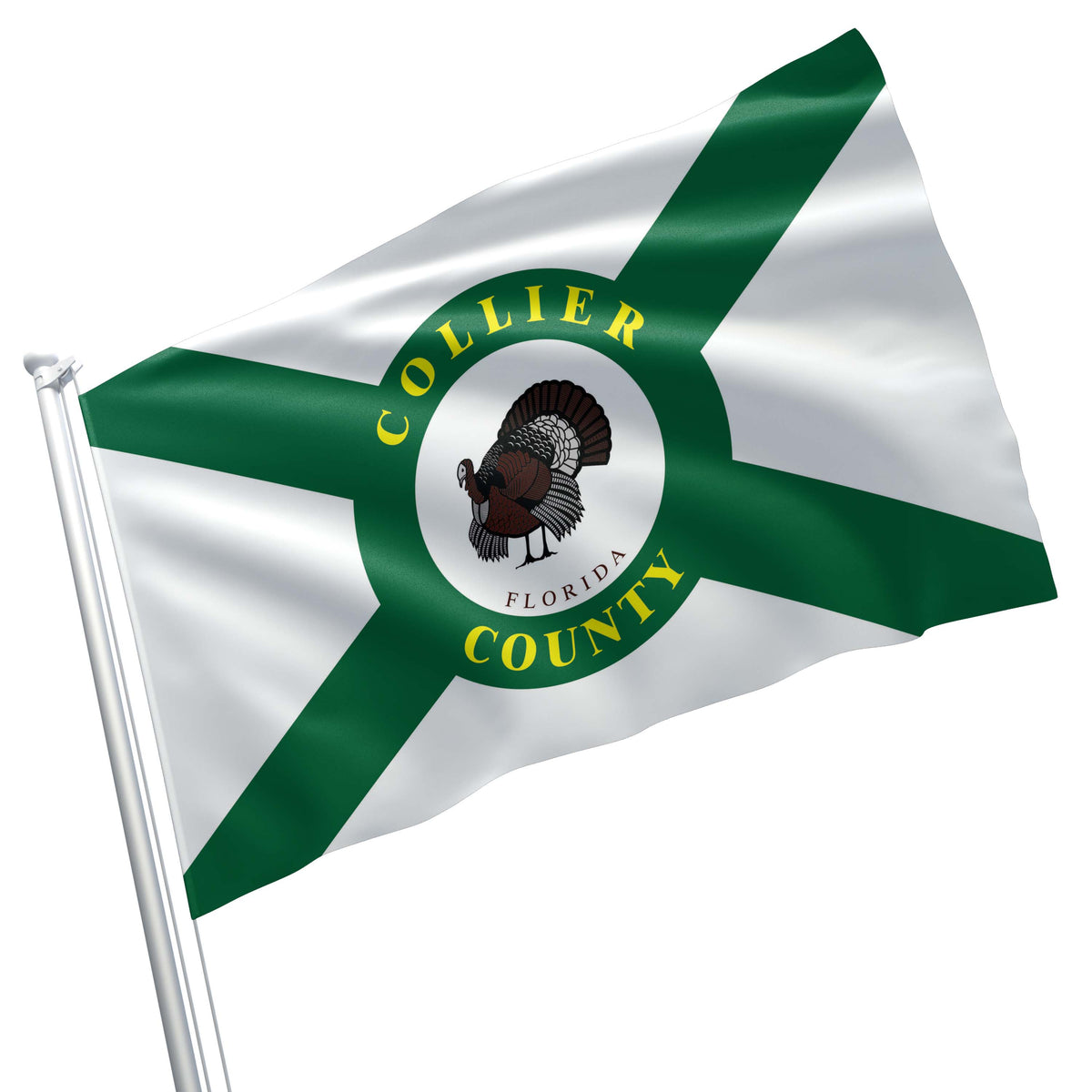 Collier County Florida State USA United States of America Flag Banner ...