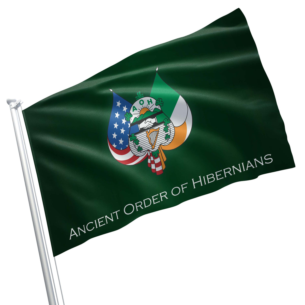 Ancient Order Of Hibernians Irish Catholic Fraternal Organization Flag ...