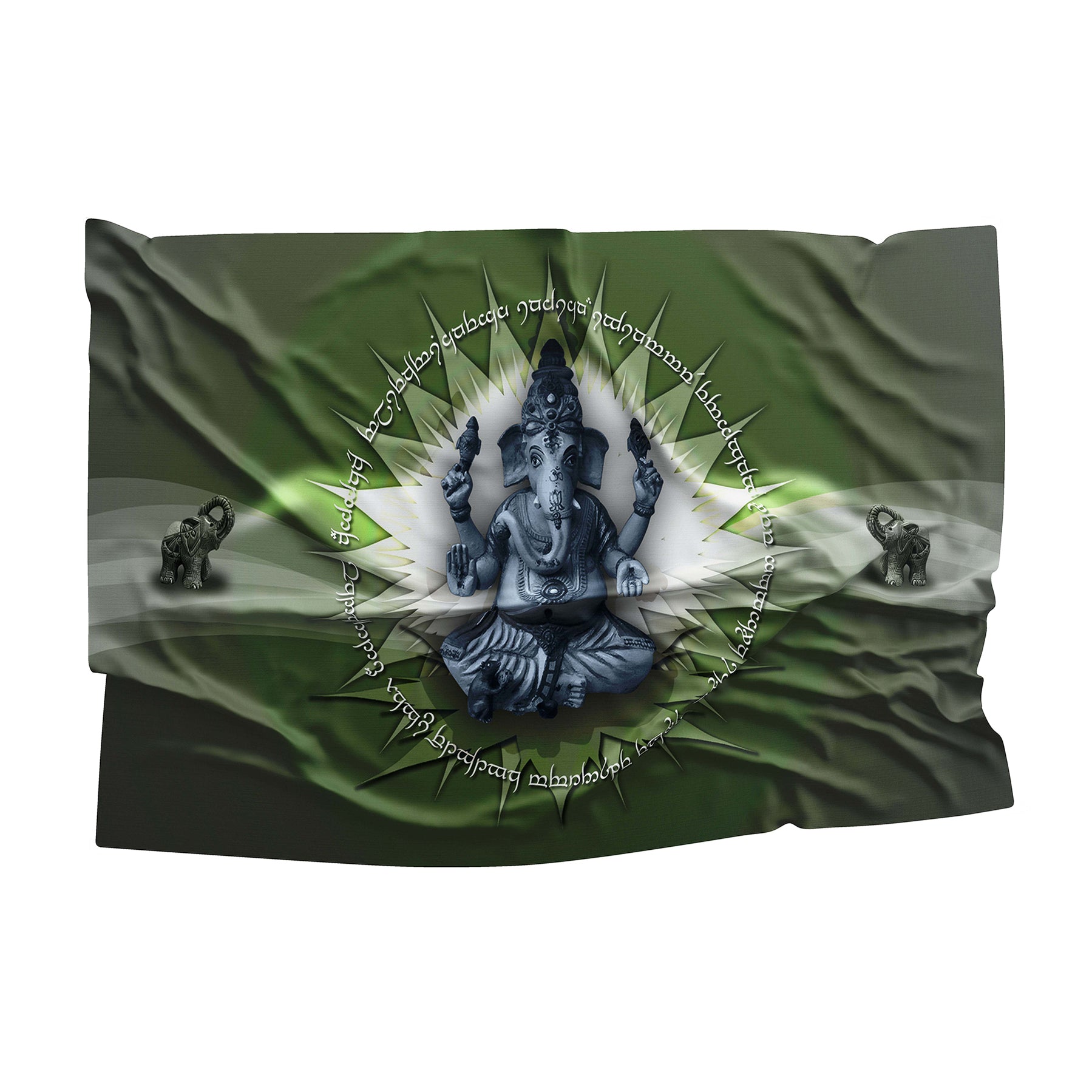 Buddhism Budda Ganesha Ganesh Ganapati Flag Banner — Apedes Flags And ...