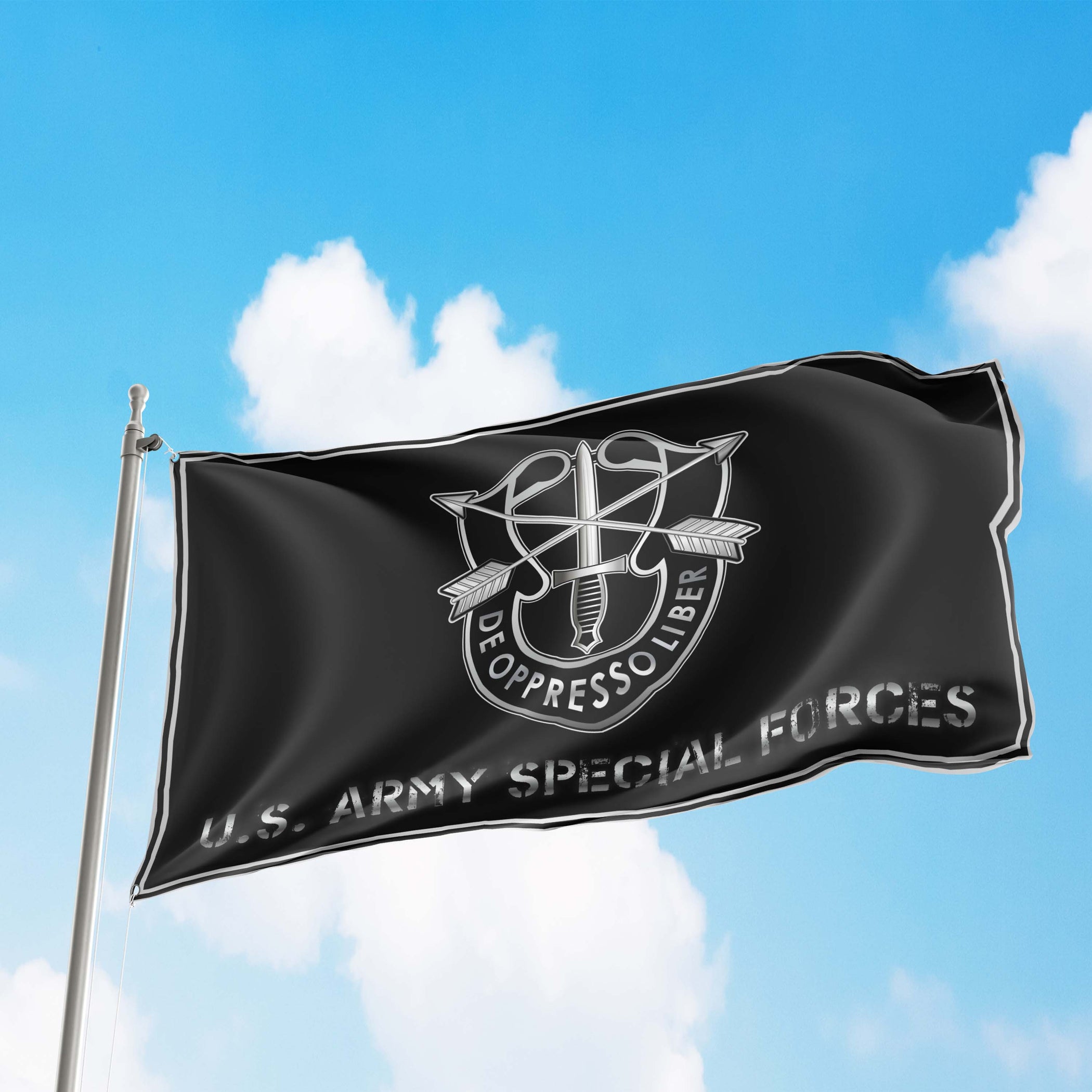U.S. Army Special Foces - De Oppresso Liber Flag Banner — Apedes Flags ...