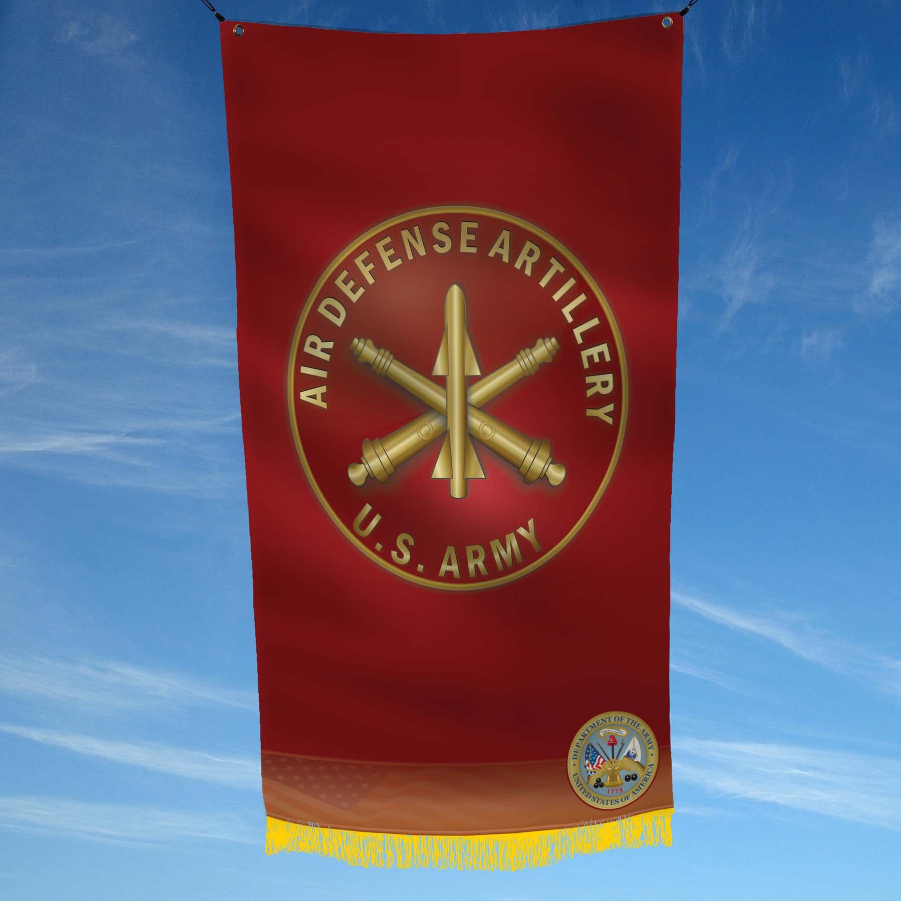 US Army Air Defense Artillery Flag Banner — Apedes Flags And Banners