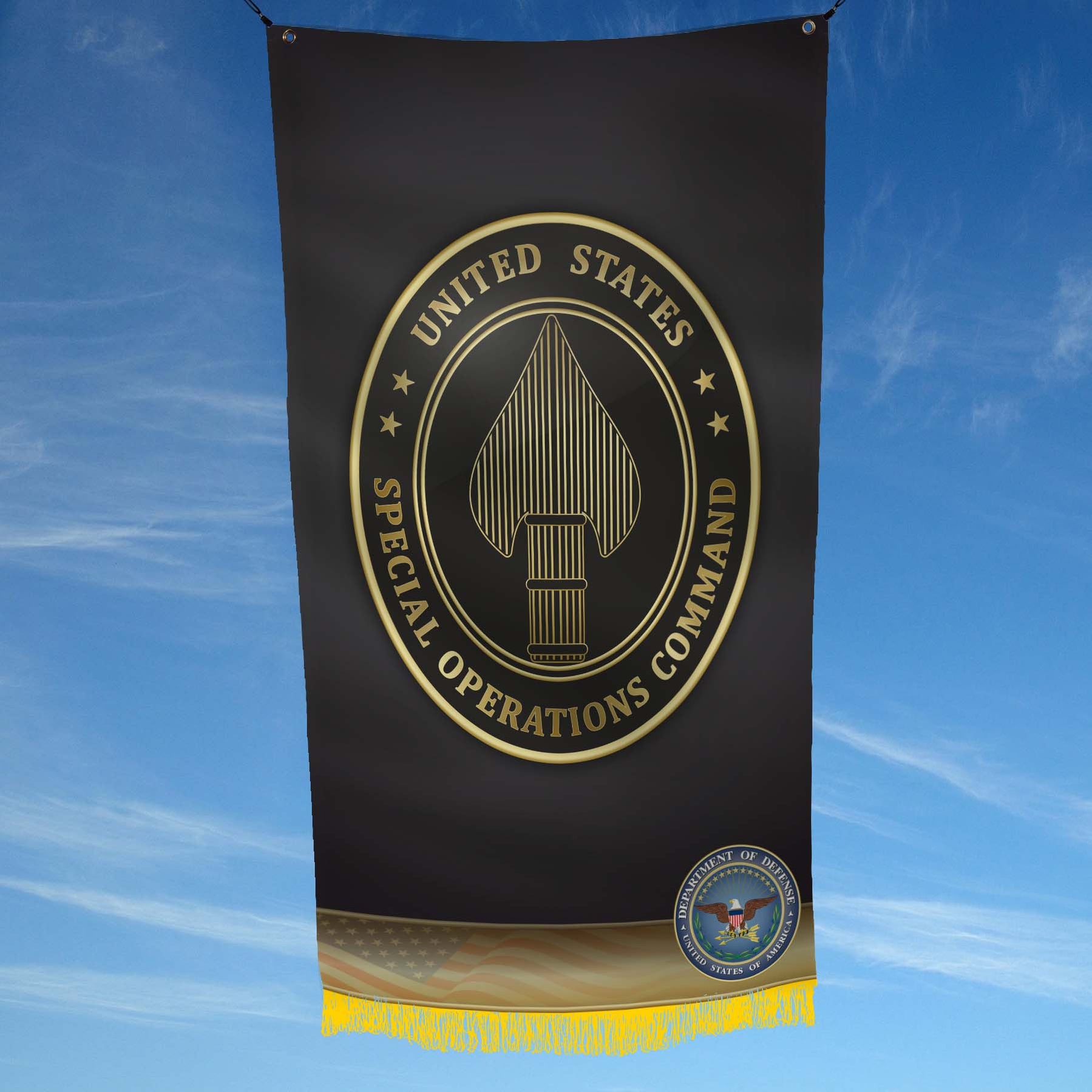 US Special Operations Command - USSOCOM Flag Banner — Apedes Flags And ...