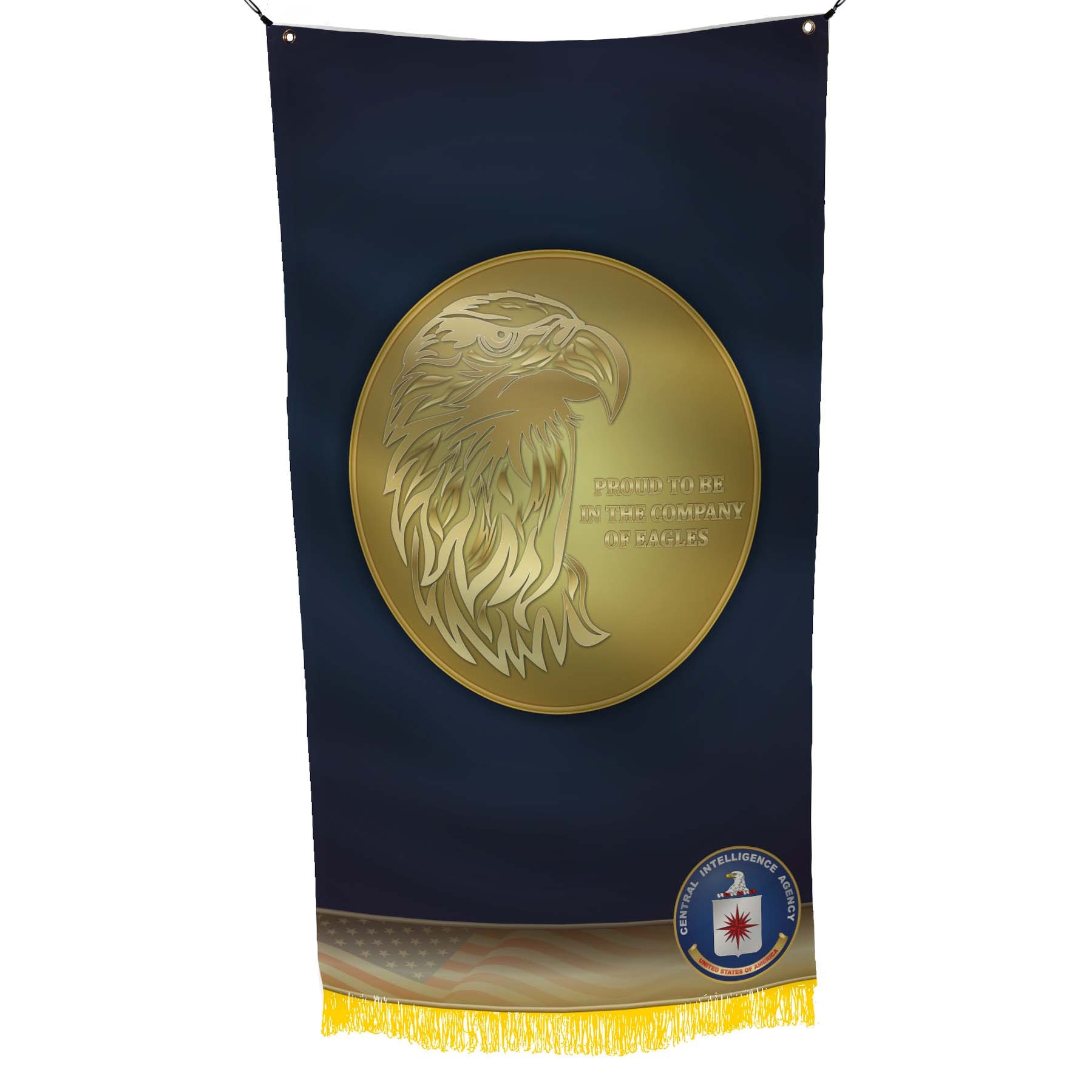 CIA Camp Peary OSS Spear 16 Point Star Flag Banner — Apedes Flags And ...