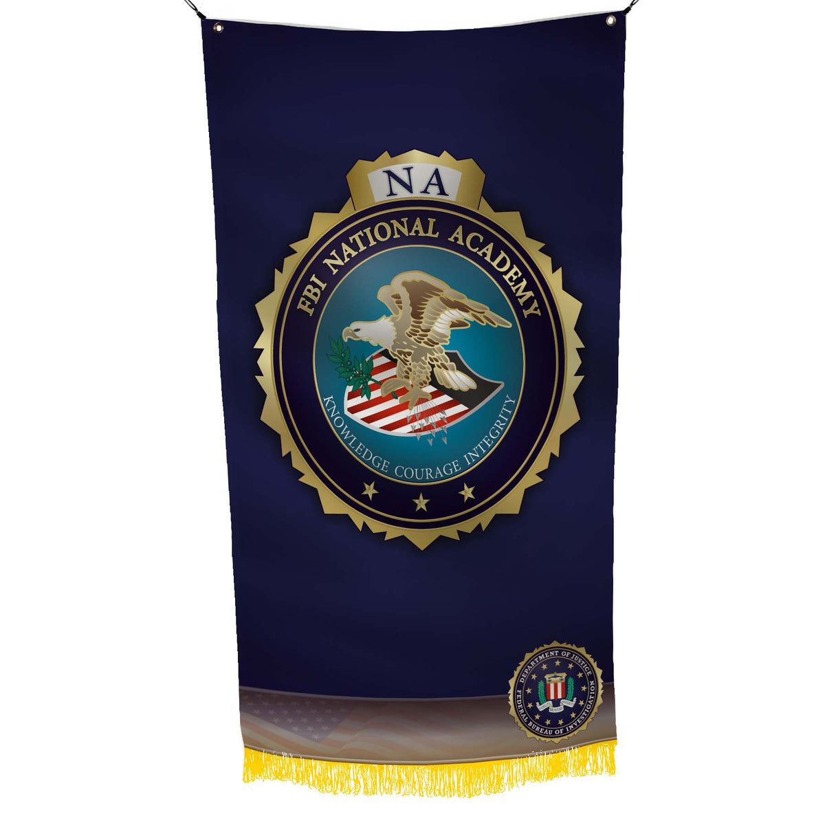FBI NA National Academy Full Color 3D Wall Podium Seal Flag Banner ...