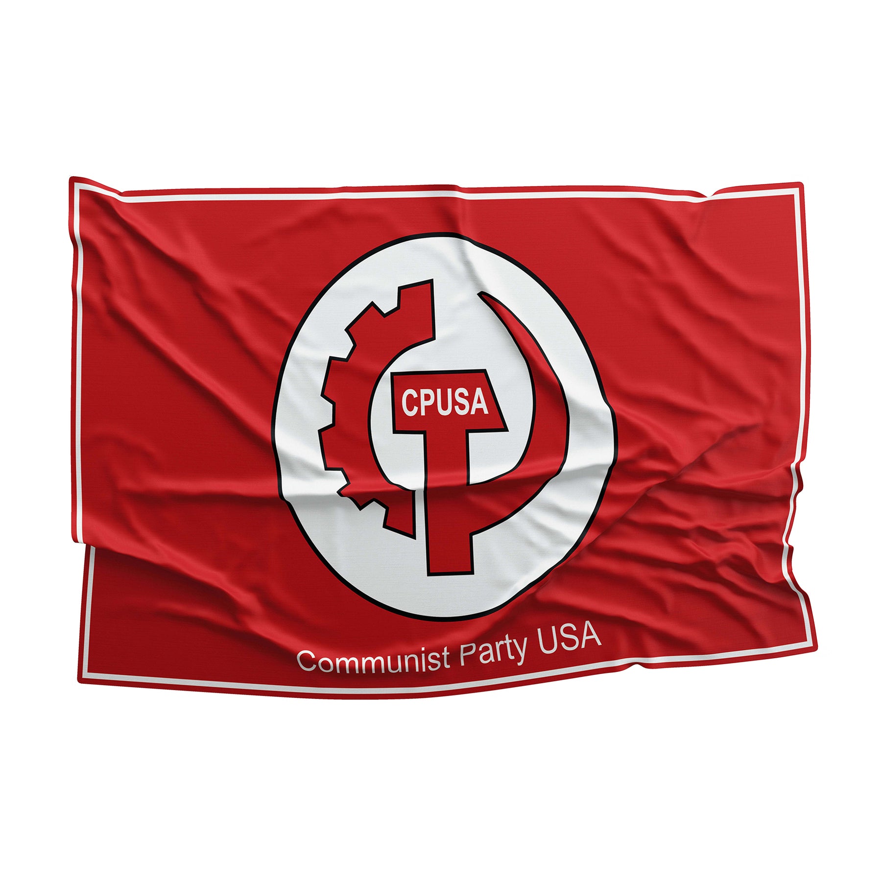 CPUSA Communist Party USA Garage Hangar Flag 3x5 — Apedes Flags And Banners