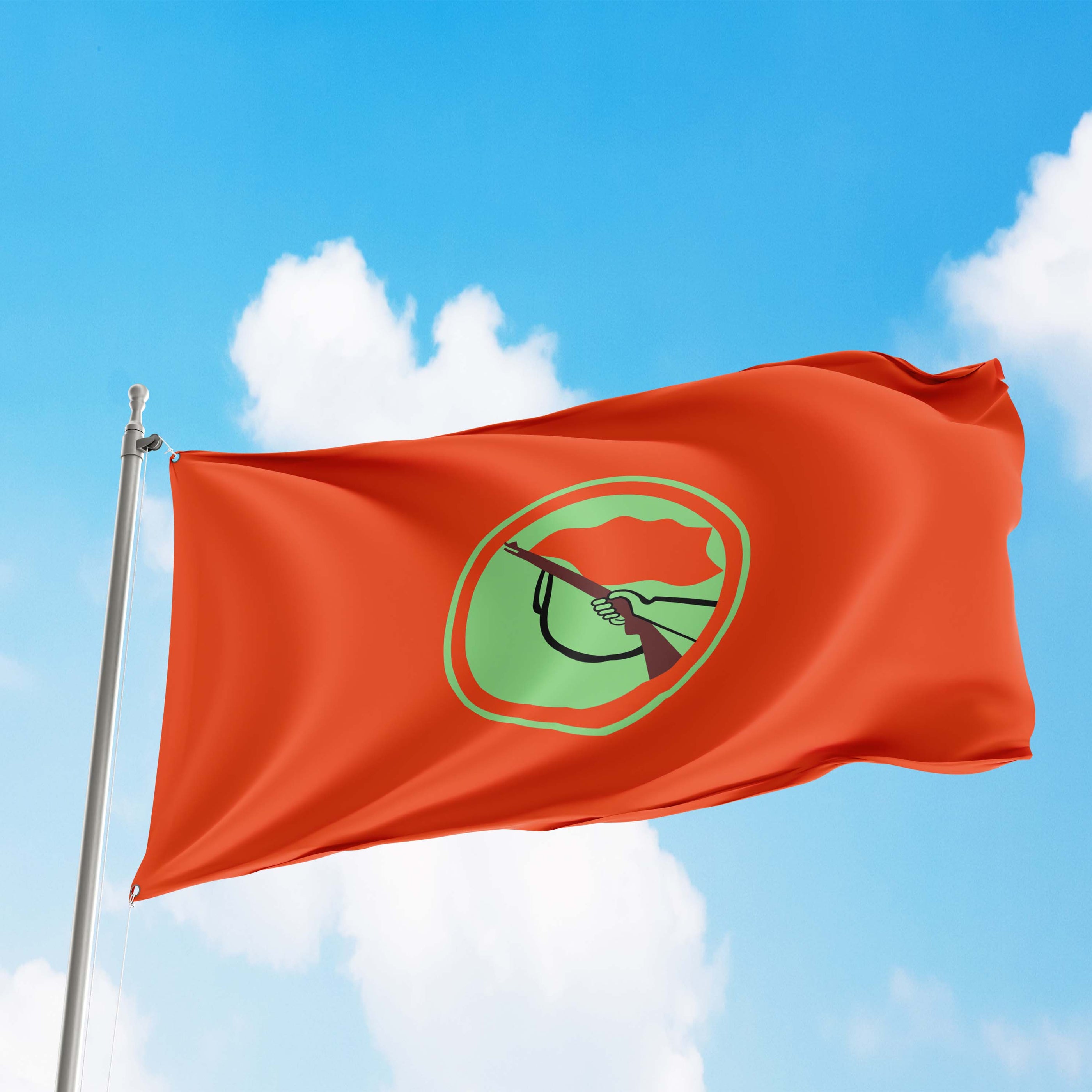 German Democratic Republic Kampfgruppen der Arbeiterklasse Flag Banner ...