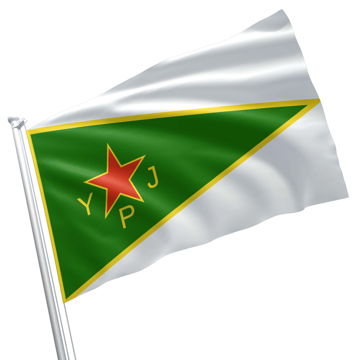 Kurdish Women's Protection Units Kurdistan Flag Banner — Apedes Flags ...