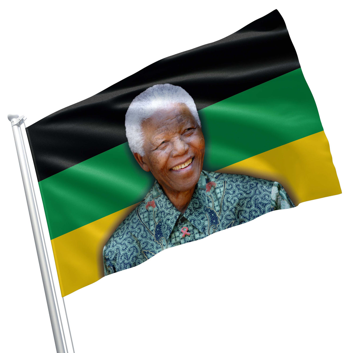 South African Flag Nelson Mandela