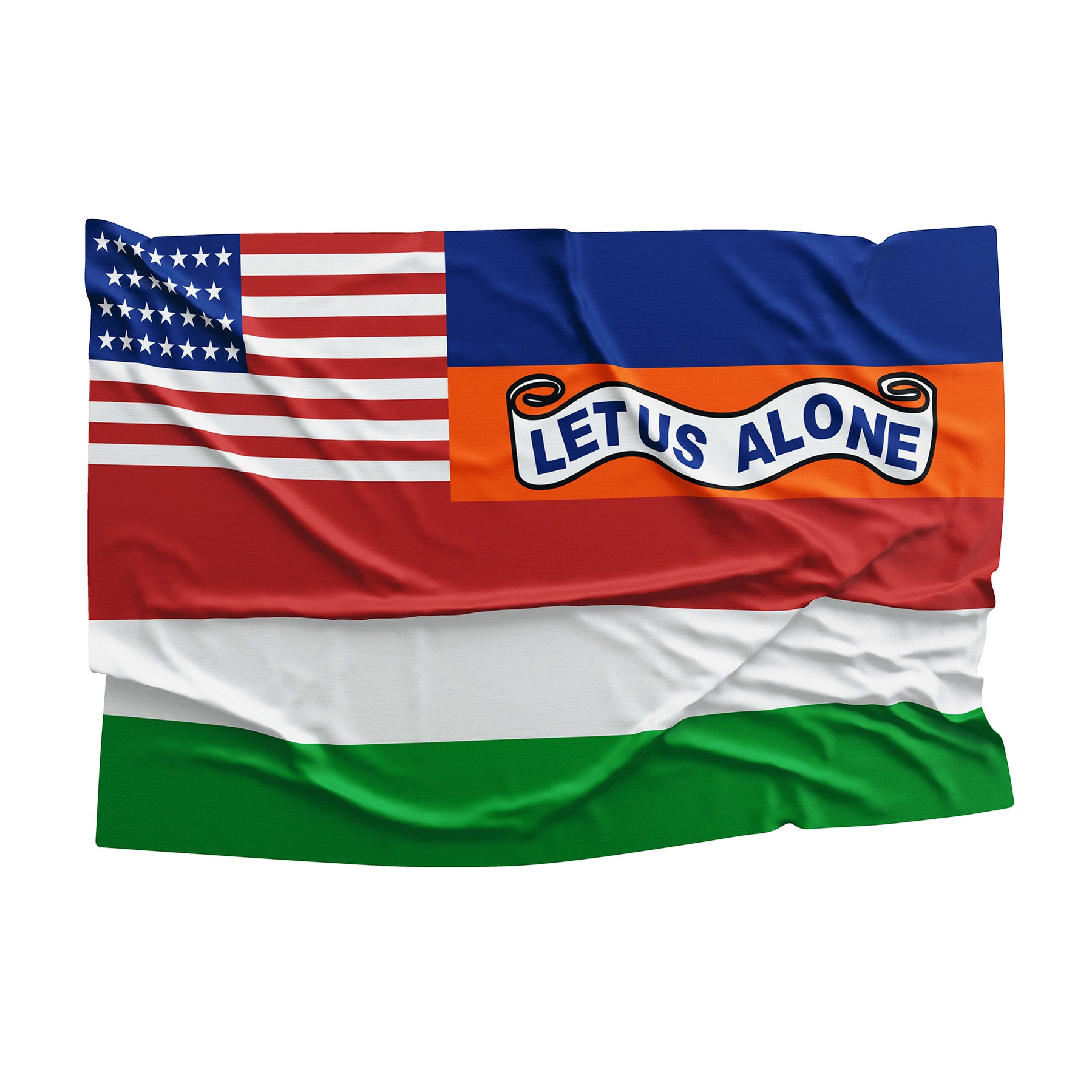 Mosely Flag of Florida (1845) Let Us Alone Flag Banner — Apedes Flags ...