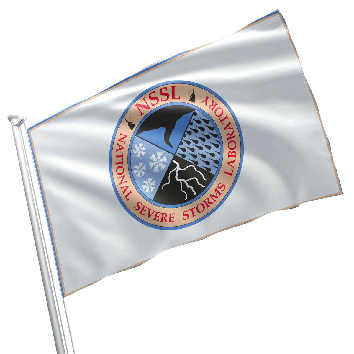 National Severe Storms Laboratory NSSL USA Flag Banner — Apedes Flags ...