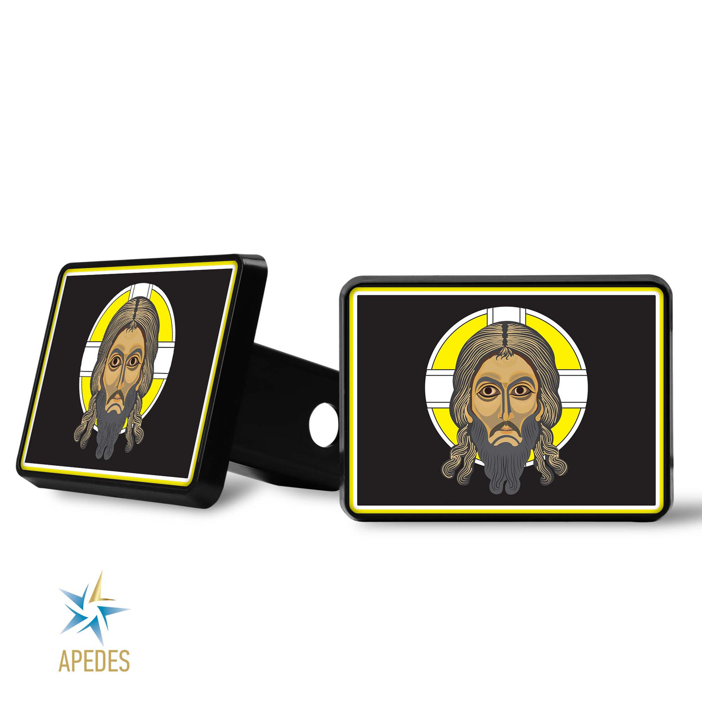 Khorugv Jesus Chistian Trailer Hitch Cover — Apedes Flags And Banners
