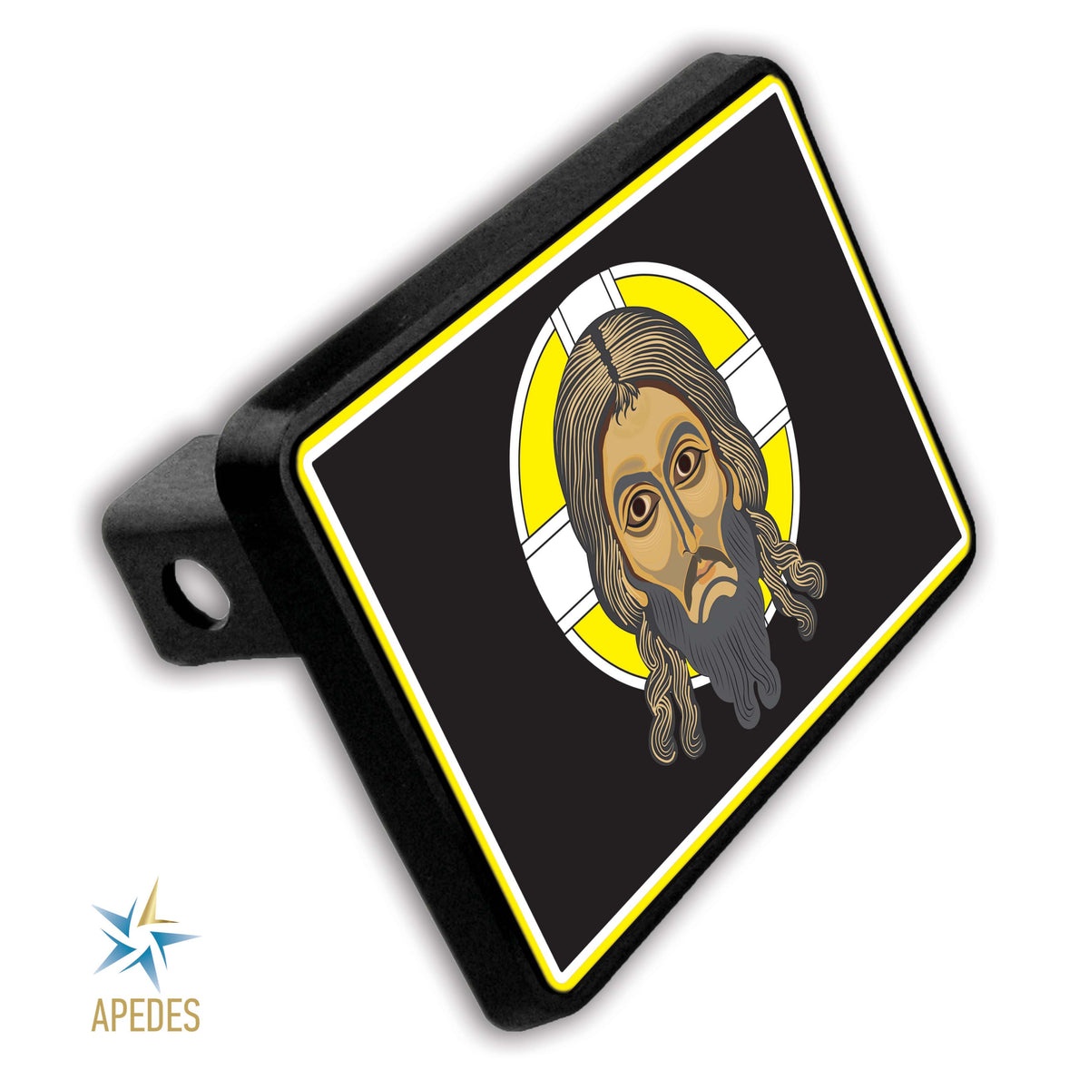 Khorugv Jesus Chistian Trailer Hitch Cover — Apedes Flags And Banners
